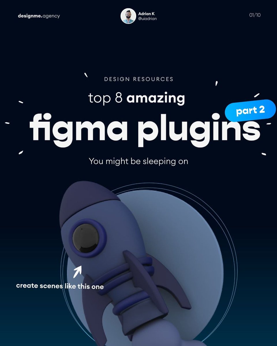 Top 8 amazing figma plugins 👇 - المسلسل من UI Adrian @uiuxadrian - رتبها