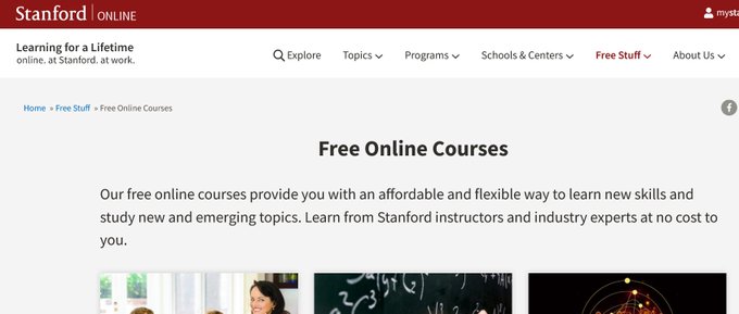 互联网上有超过17亿个网站。 但99％不能提供高水平的教学。 下面是10个学习新技能的免费网站： - Thread from 老白（每日干货分享 ） @laobaishare - Rattibha