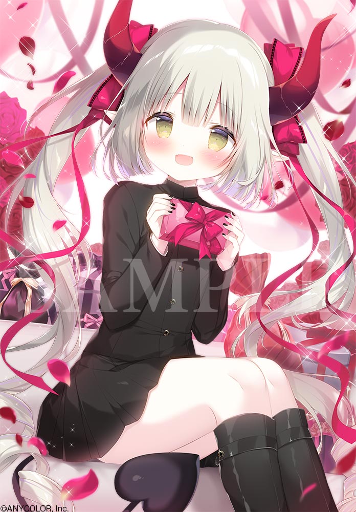 1girl horns solo tail demon tail demon horns demon girl illustration images