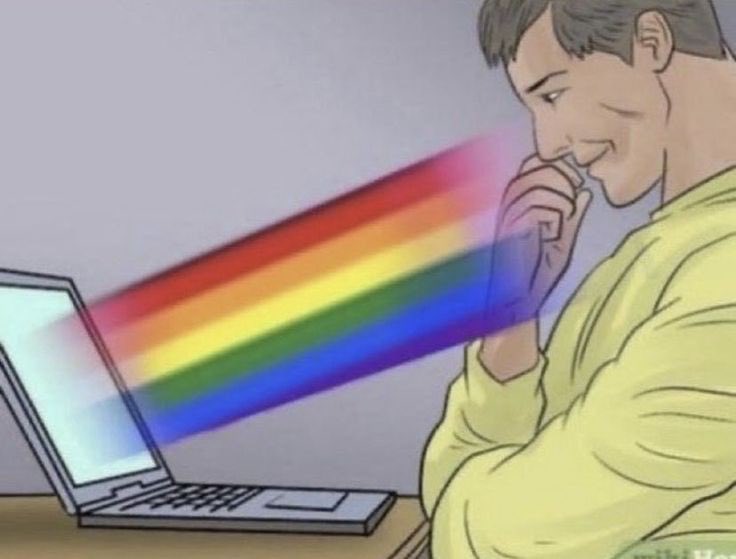 Computer Rainbow Meme