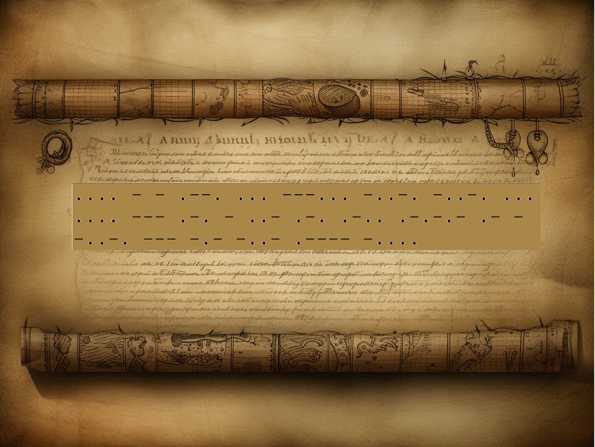 Old Scroll Paper With Writing