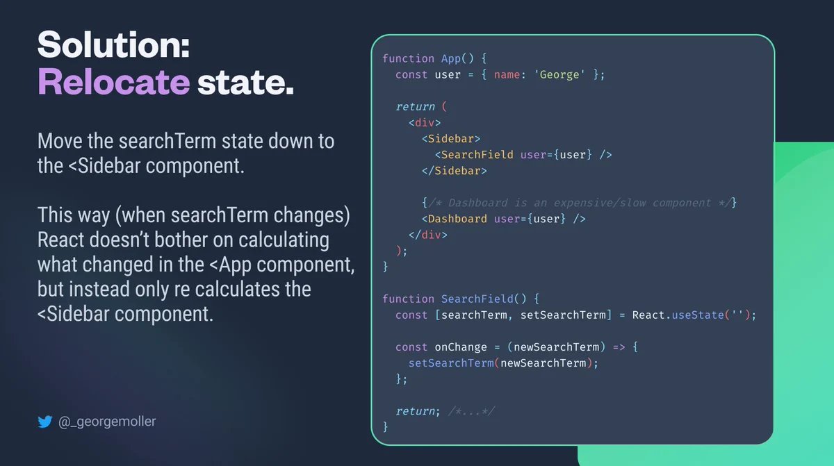 Another mistake I see most people make in React: Using React's built in escape hatches, that don ...
