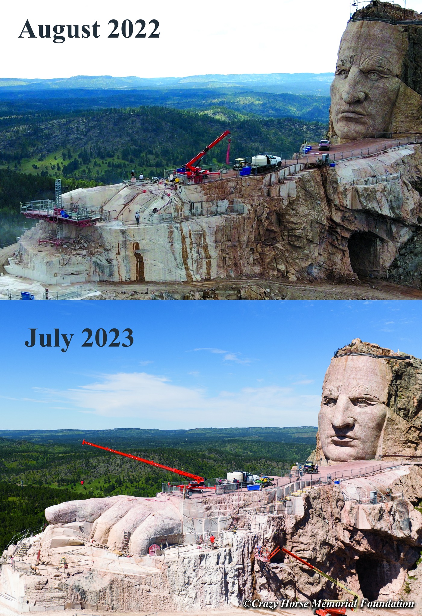 Crazy Horse Monument Progress 2024