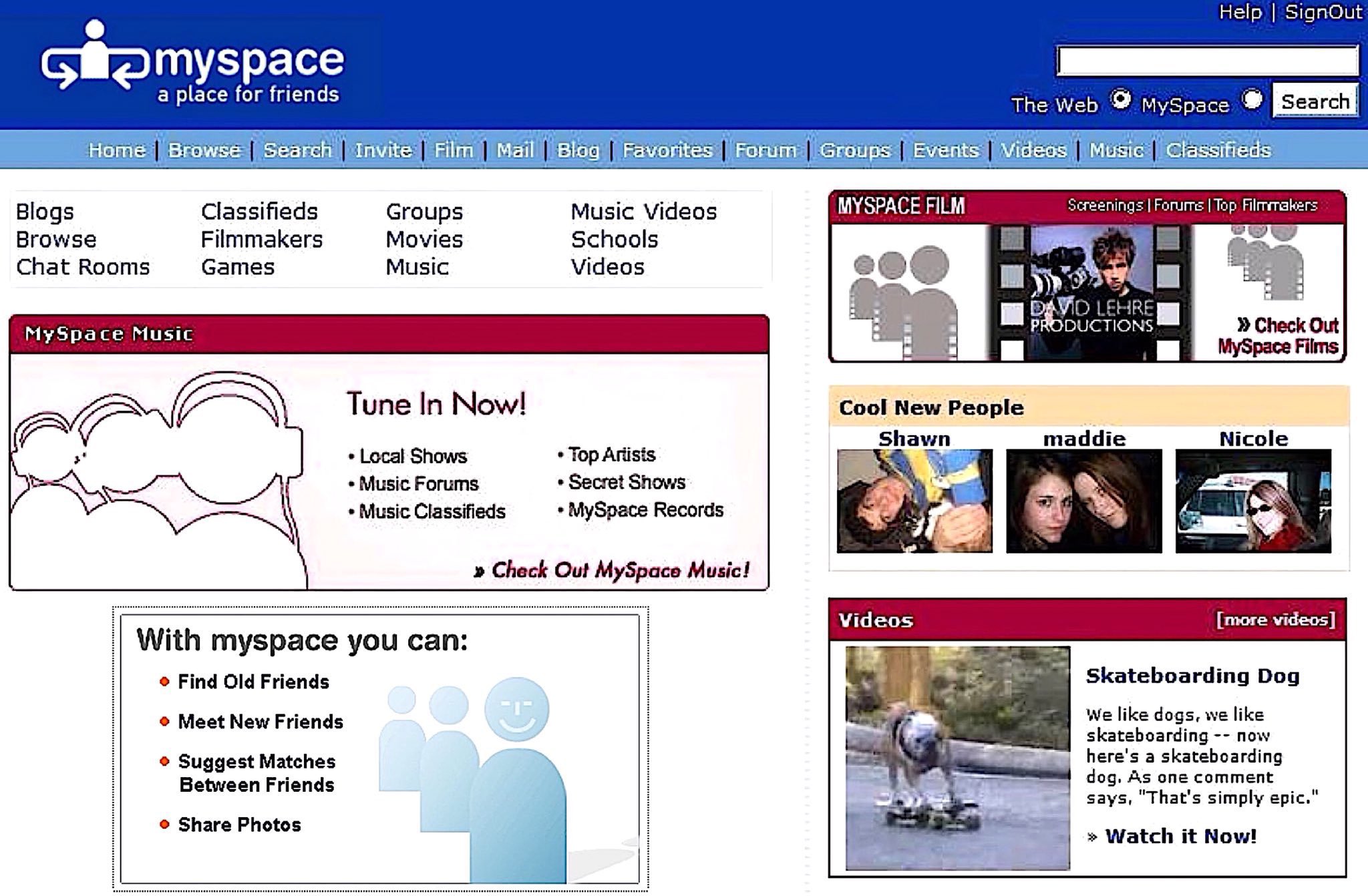 Myspace Friends Chat