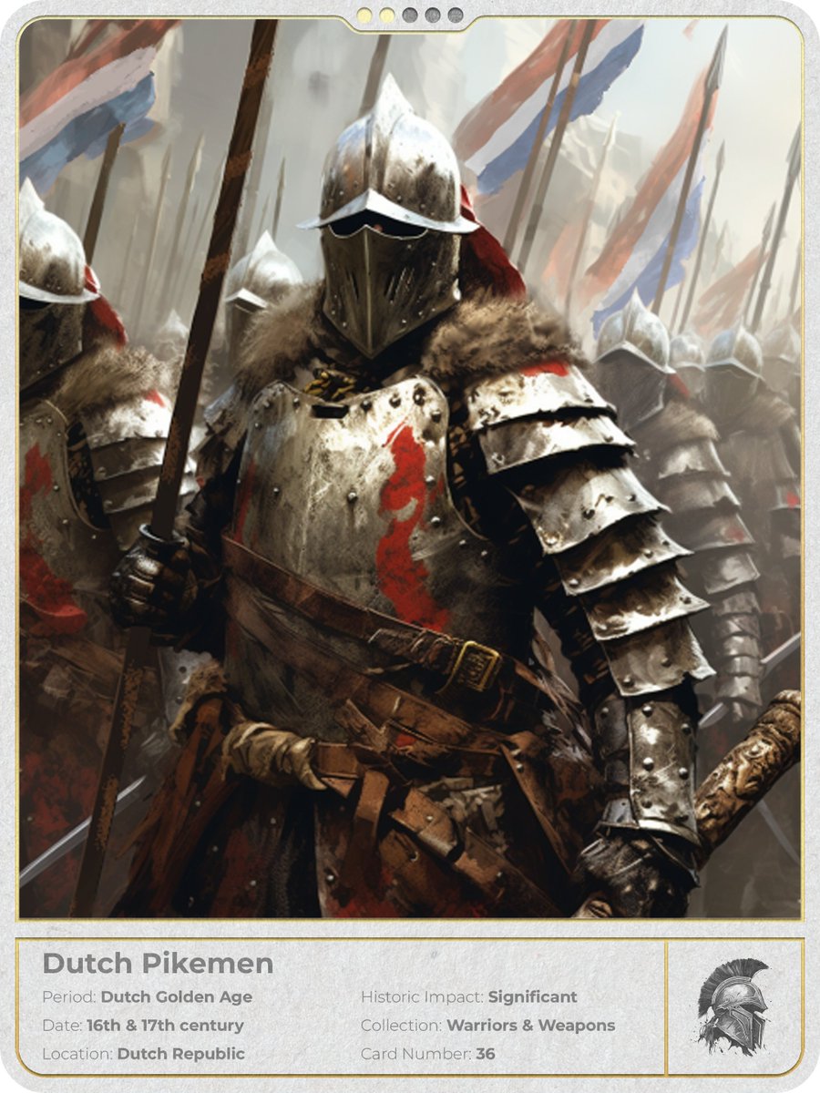 Today we will cover "The Dutch Pikemen". As a proud Dutchman, I must ...