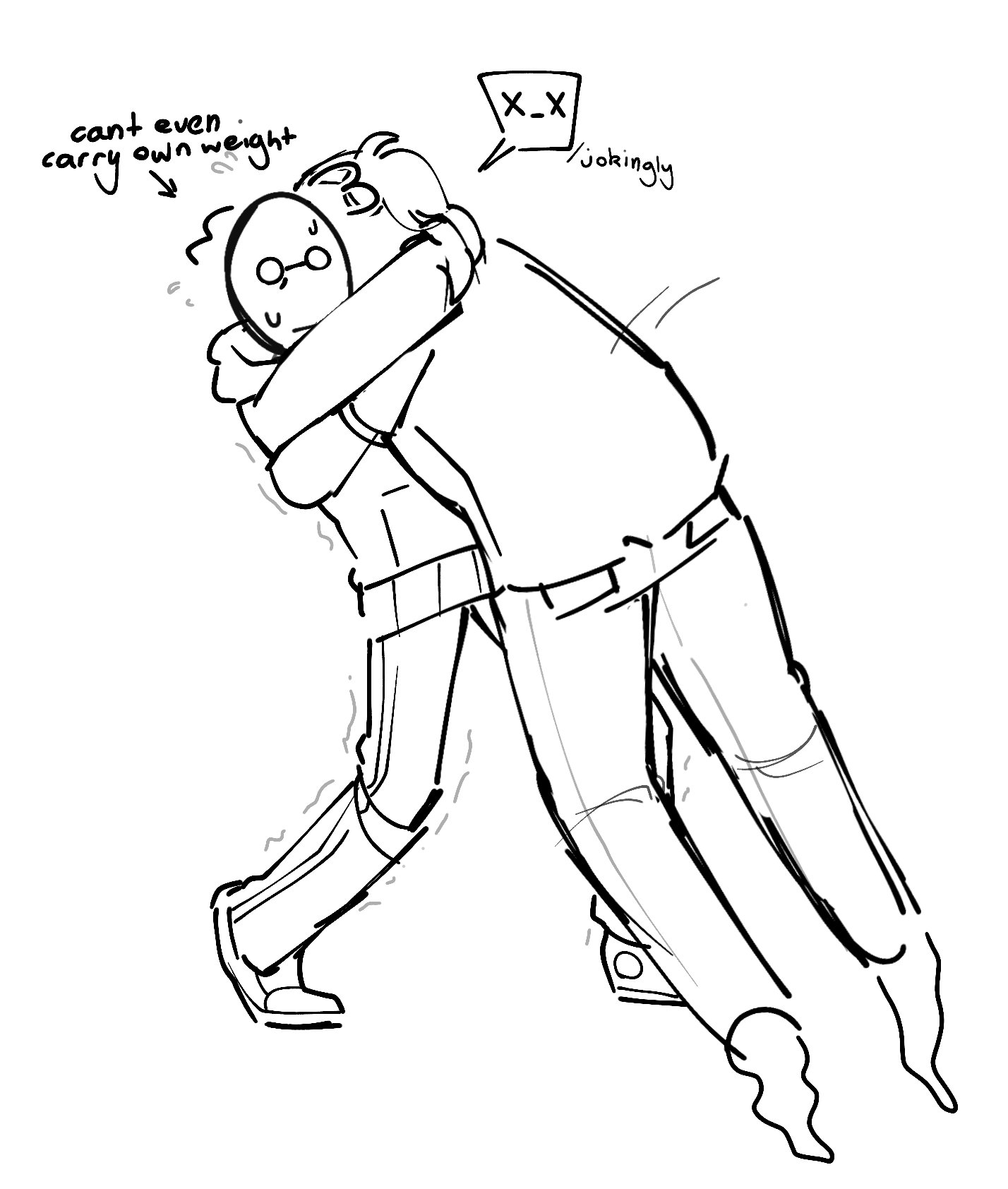 Hug Pose Reference