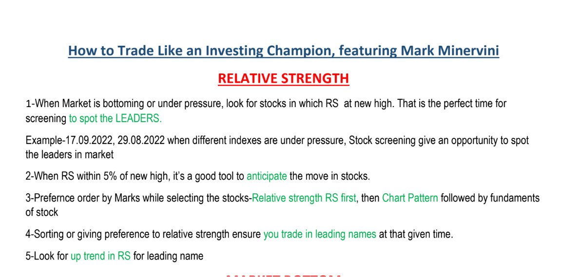 How to Use Relative Strength #RS as an Indicator to Identify Strong ...