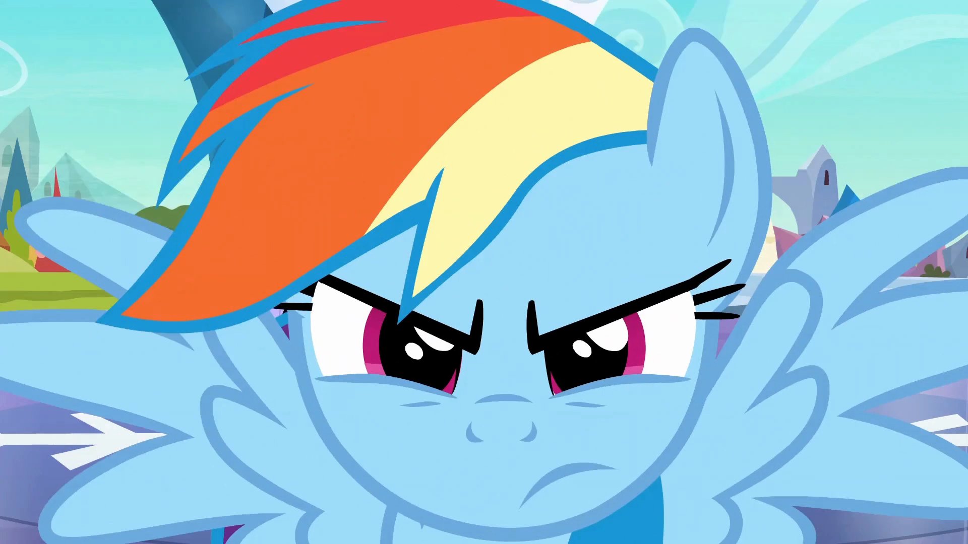 Rainbow Dash Angry Face