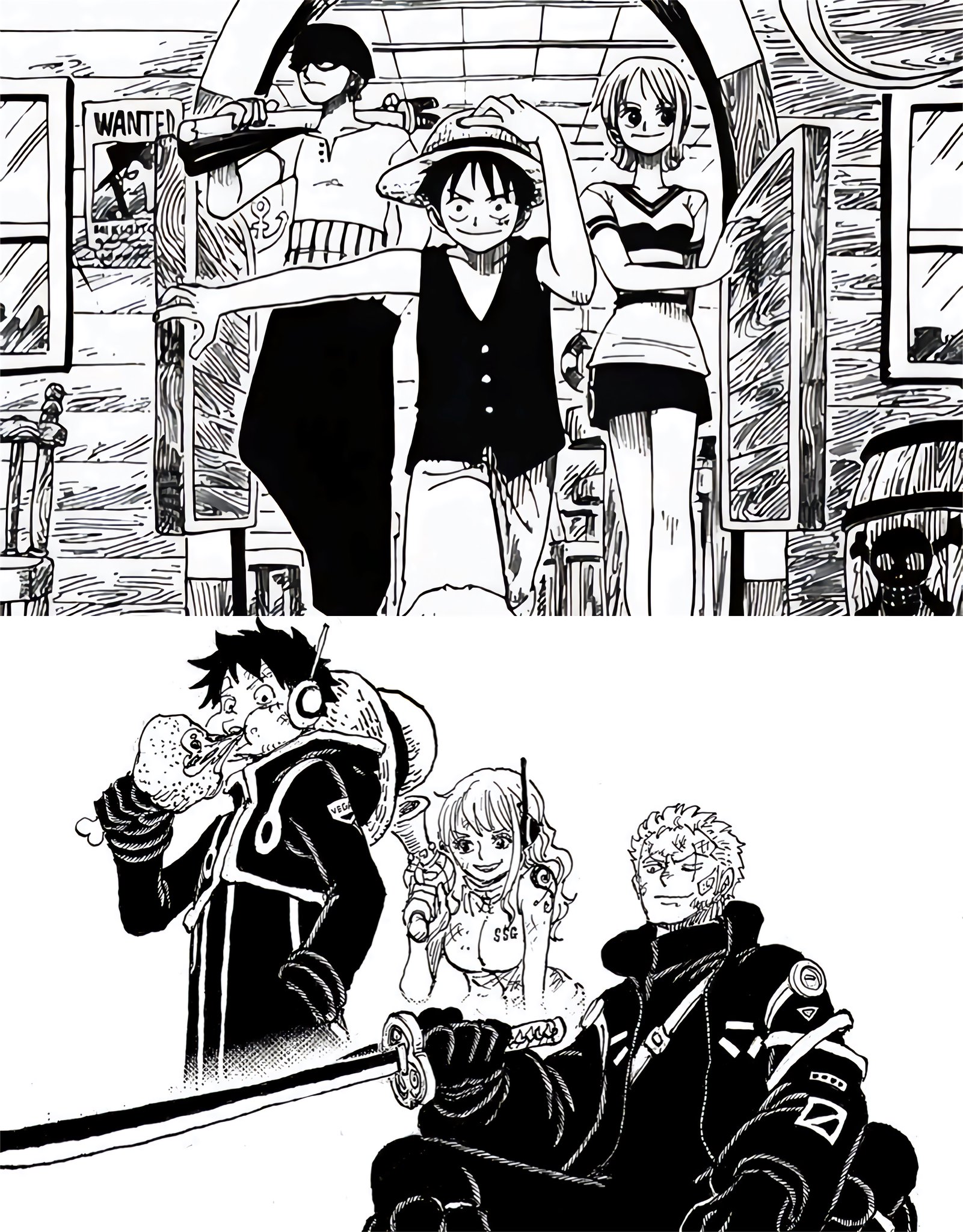 One Piece Luffy And Nami Manga