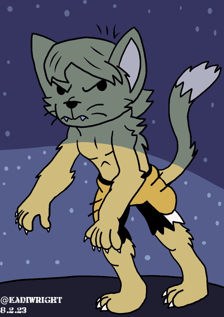 Female Werecat Transformation Sequence