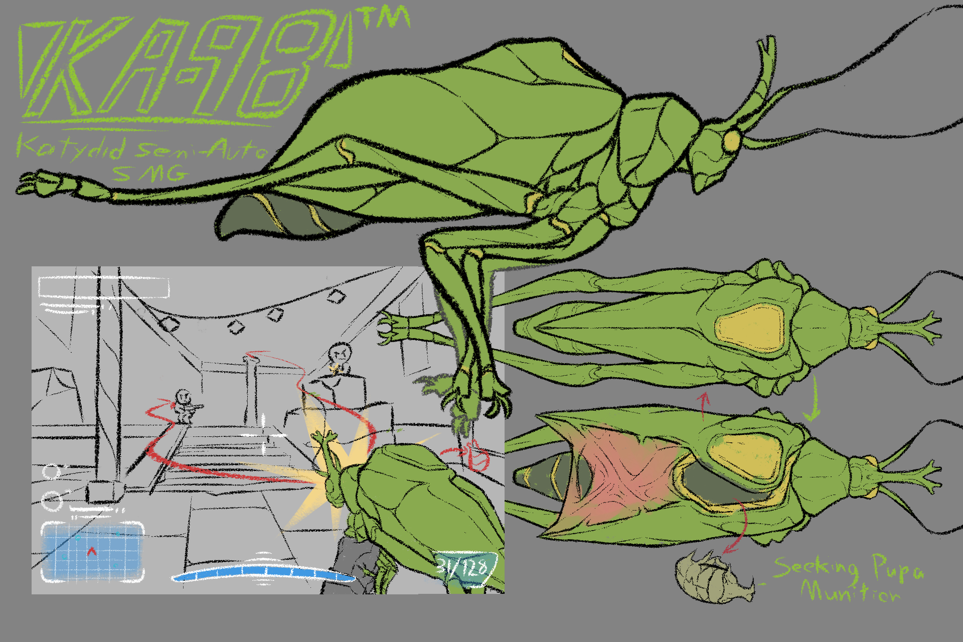 Giant Malaysian Katydid