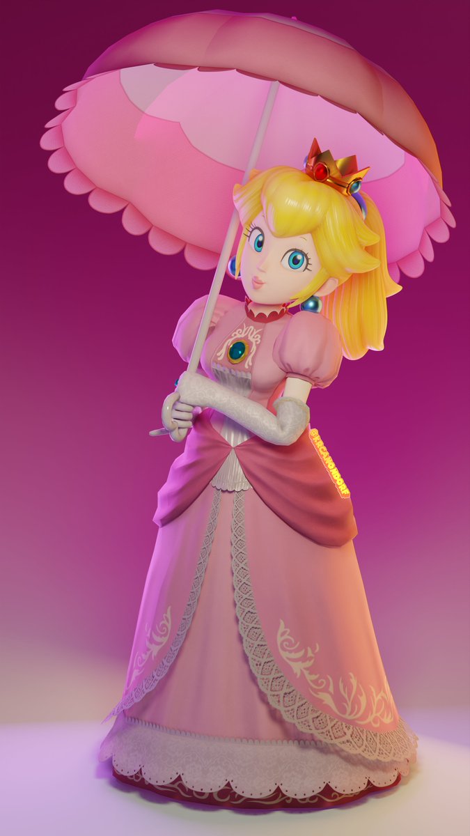 Princess Peach Brawl Umbrella
