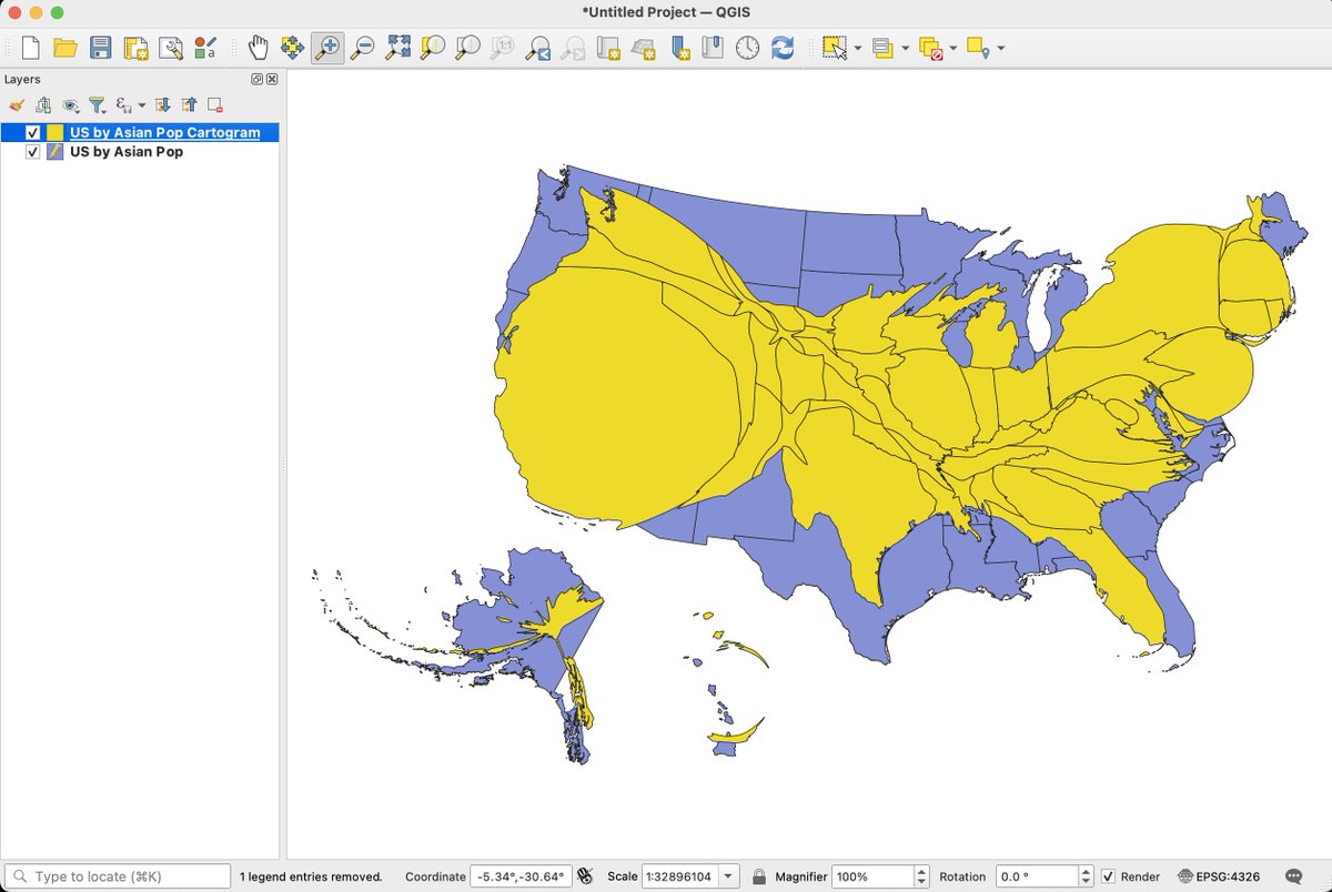Cartograms (Contiguous) | Dennis Kao
