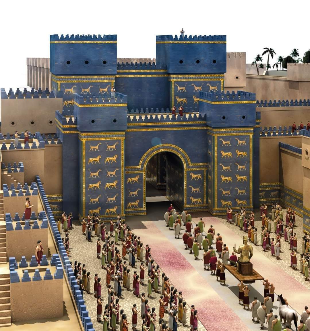 Ishtar Gate Babylon Drawing