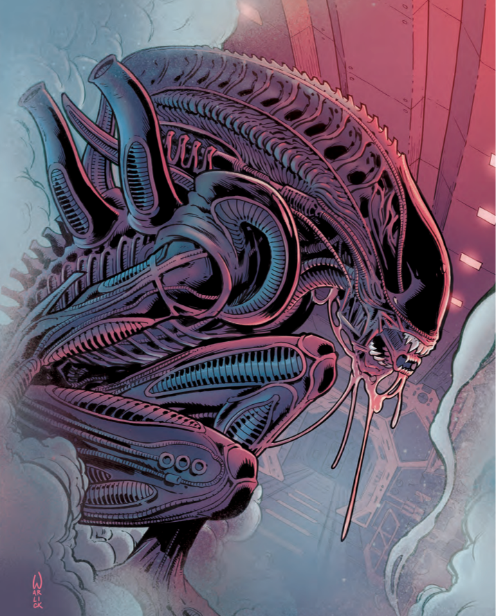 Xenomorph Drone Drawing