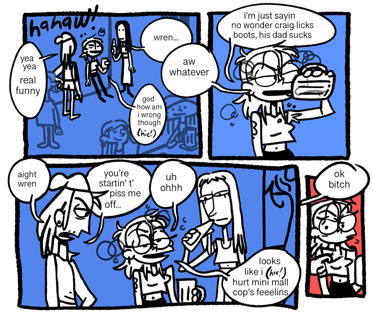 「hopper goes to a party, part 3」connorの漫画