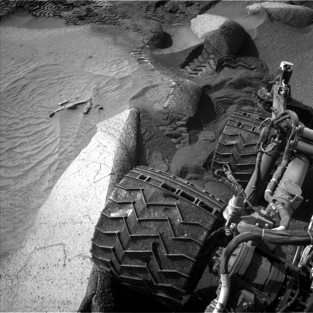 Black And White Mars Rover Selfie