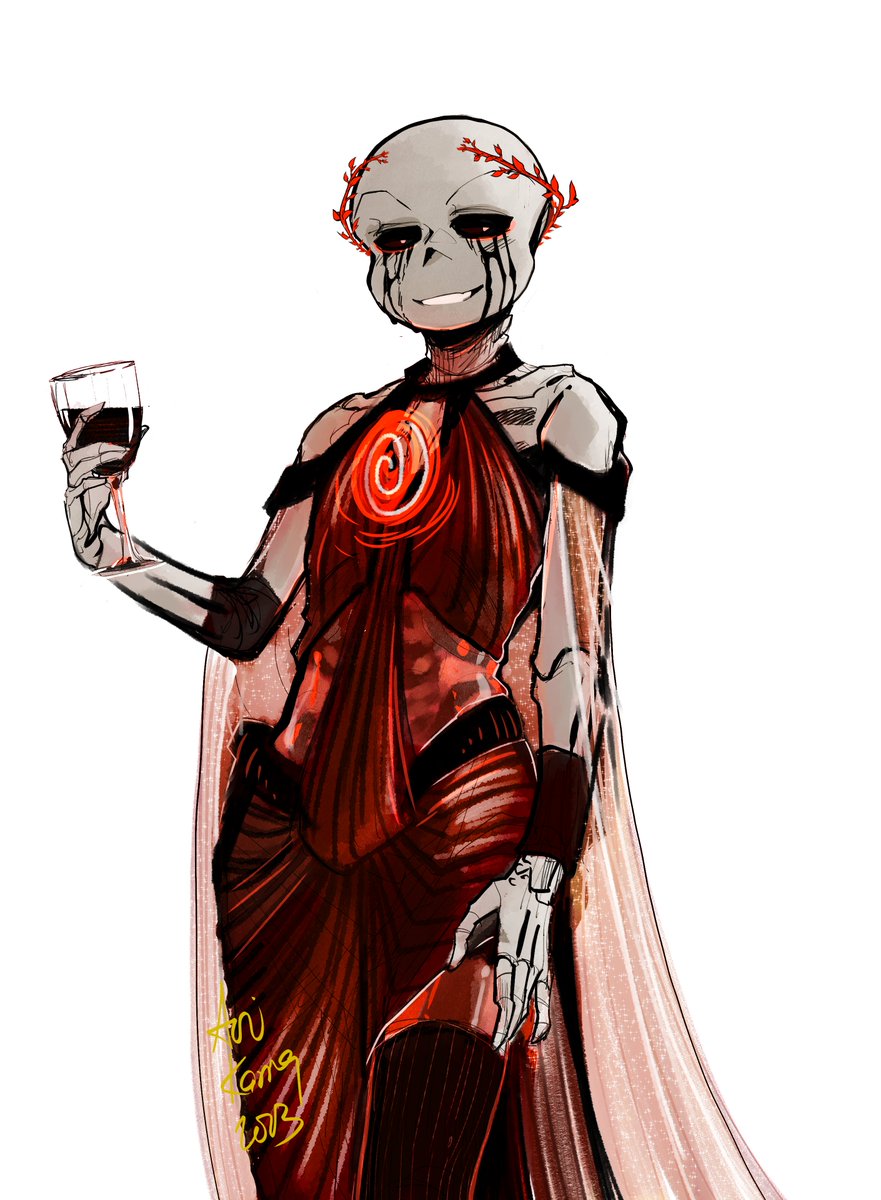 A doodle! (From Tumblr prompt: Killer-Red-Wine-Dress) I love the result ...