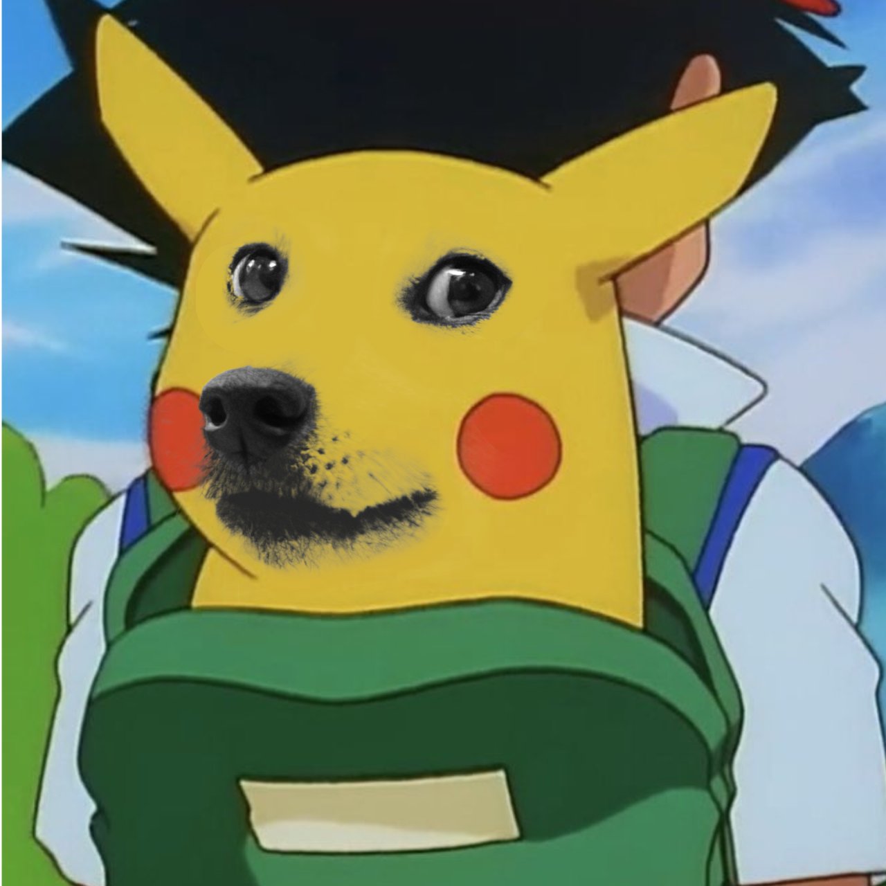 Pikachu Doge Face