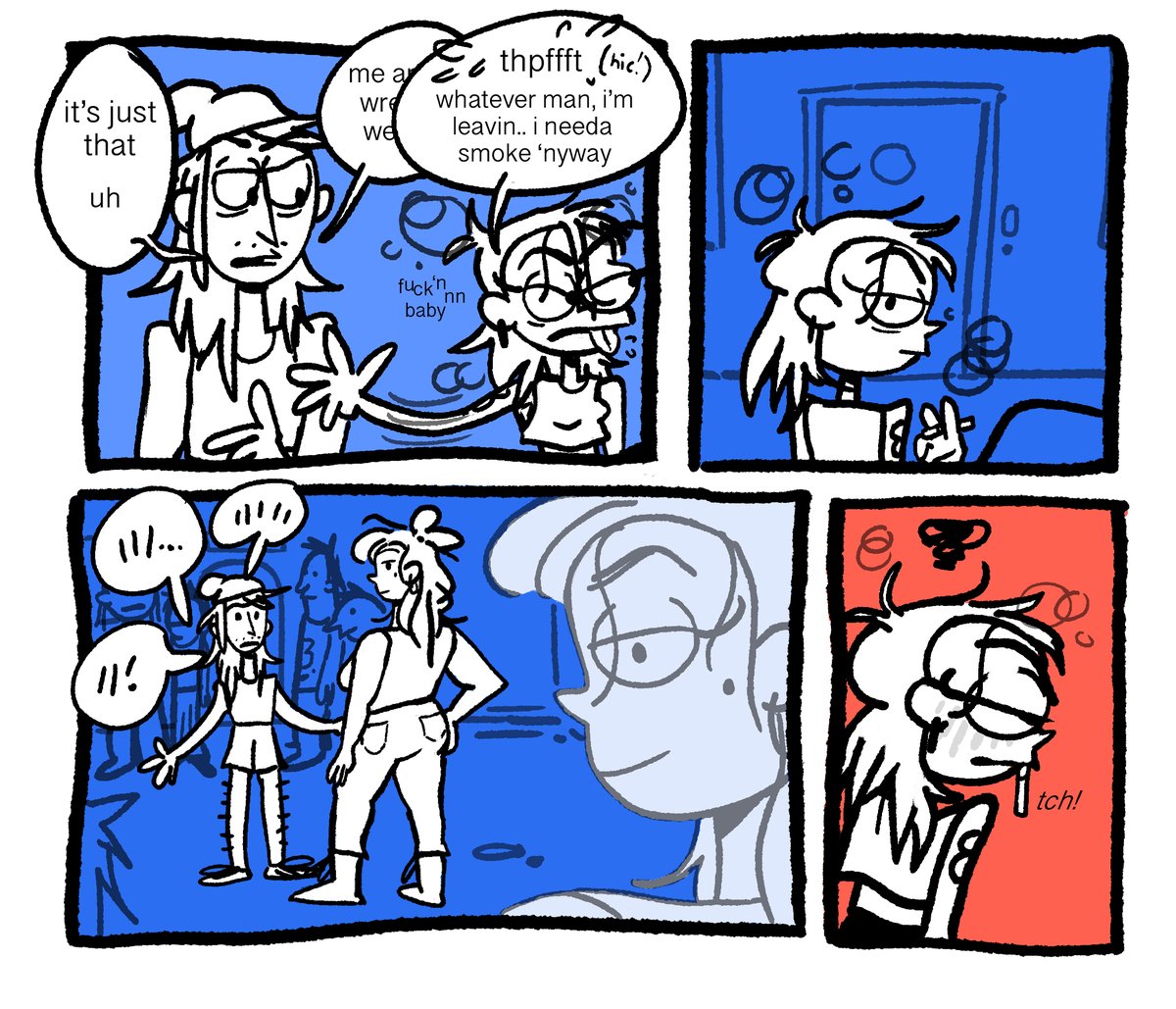 「hopper goes to a party, part 5 (2/2) 」connorの漫画