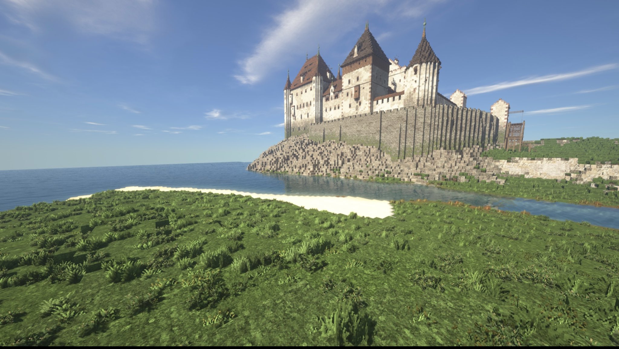 Minecraft Water Castle