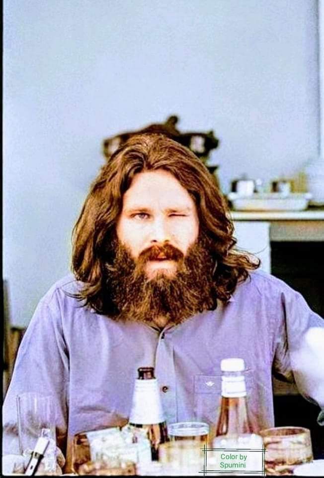 Jim Morrison Drinking Whiskey