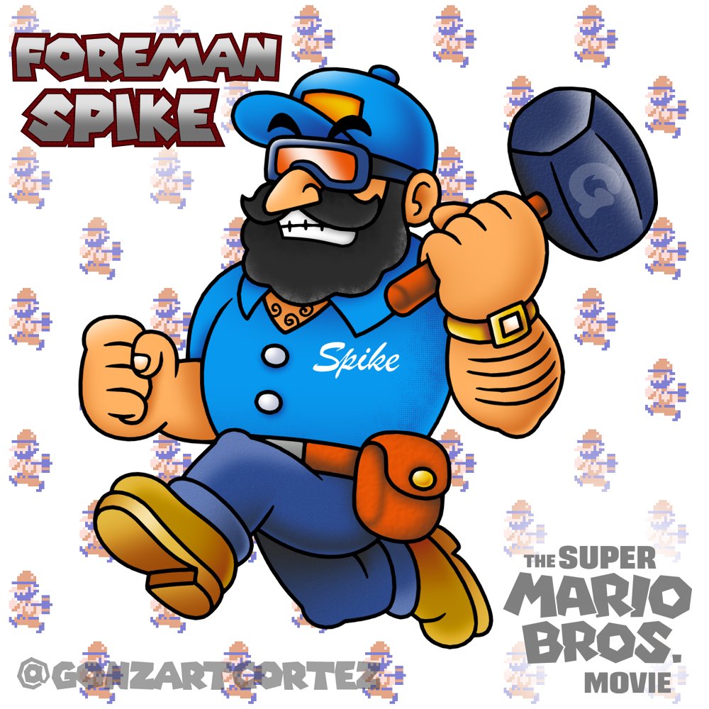 「🧱 𝗙𝗢𝗥𝗘𝗠𝗔𝗡 𝗦𝗣𝗜𝗞𝗘 ⚒️ #TheSuperMarioBrosMovie #Sup」🟤 GonzArt Cortez ⚫の漫画