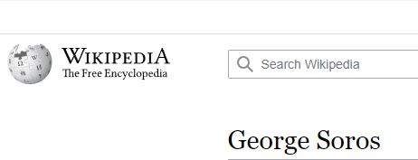 George Soros - Wikipedia Connection (Expose) Wikipedia is operated by ...