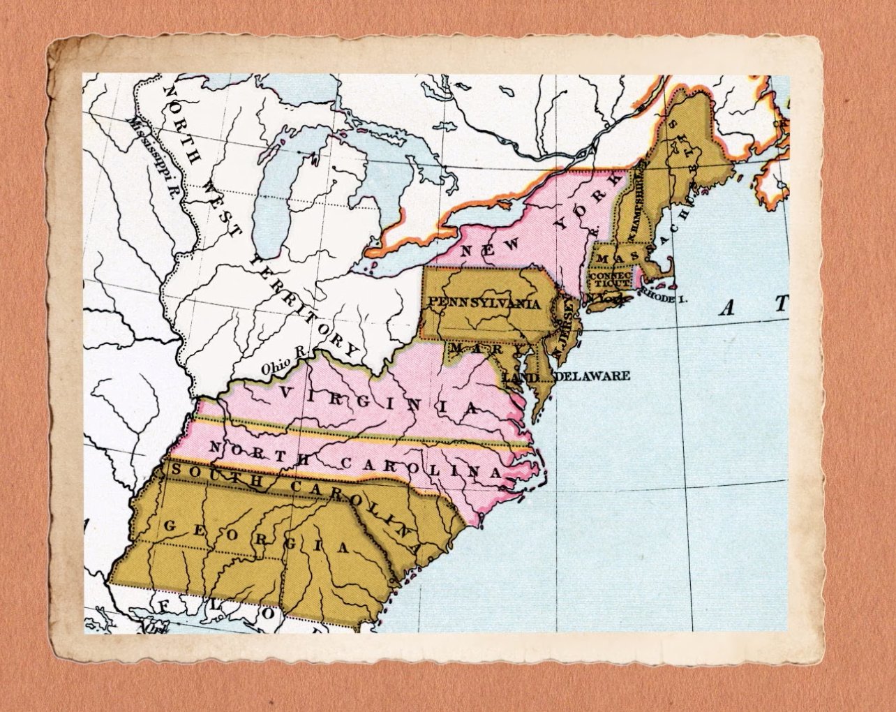 Ratification Of The Constitution Map