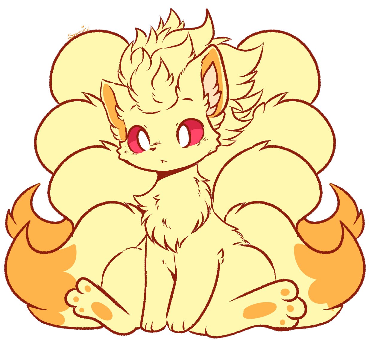 Chibi Ninetails Pokemon