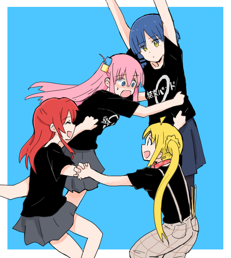 後藤ひとり 伊地知虹夏 「結束バンドで「結束バンド」 」 むつのイラスト