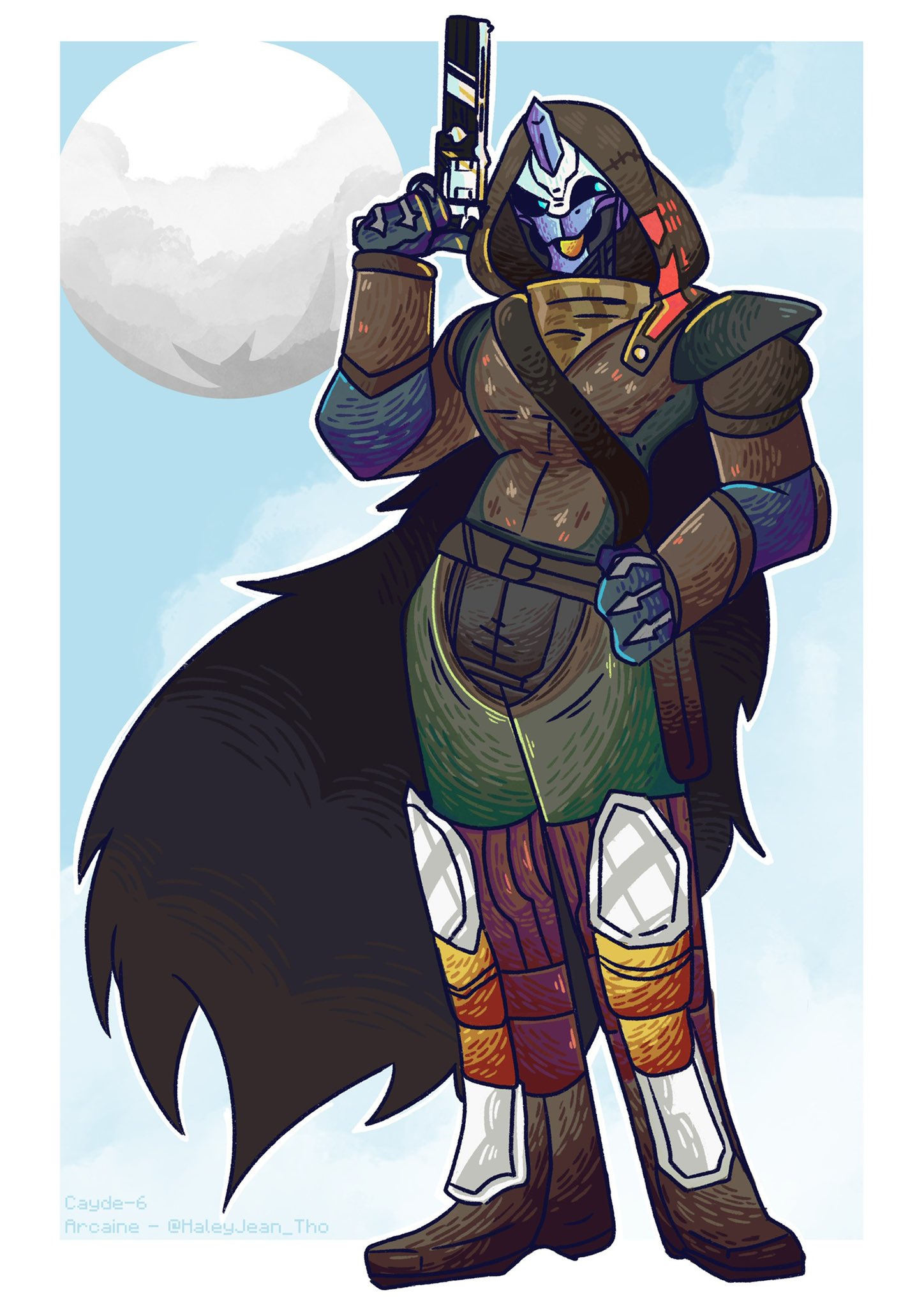 "Cayde-6 Fanart :D" enviado por ArcaineBike41304 > Comunidade | Bungie.net