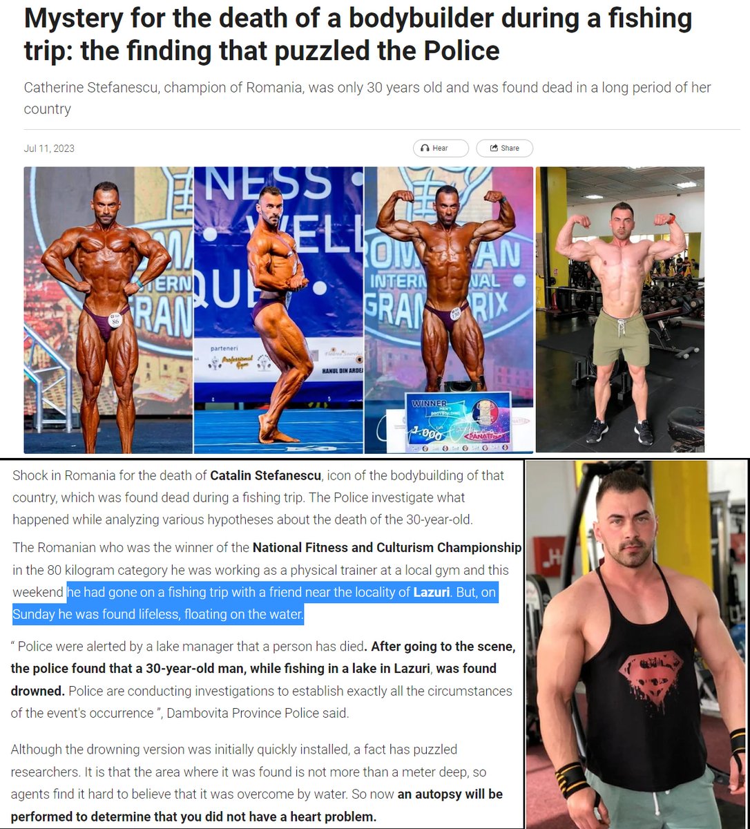 Romania - 30 year old Romanian Champion bodybuilder Catalin Stefanescu ...