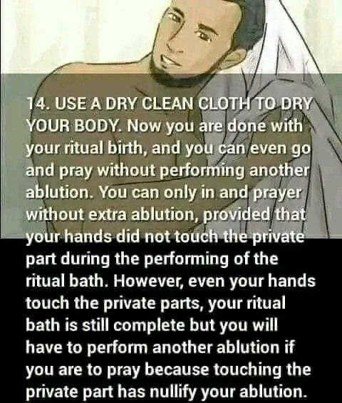RITUAL BATHING IN ISLAM (WANKAN JANABA).. - Thread from Mijin Tace ️👷🏻 ...