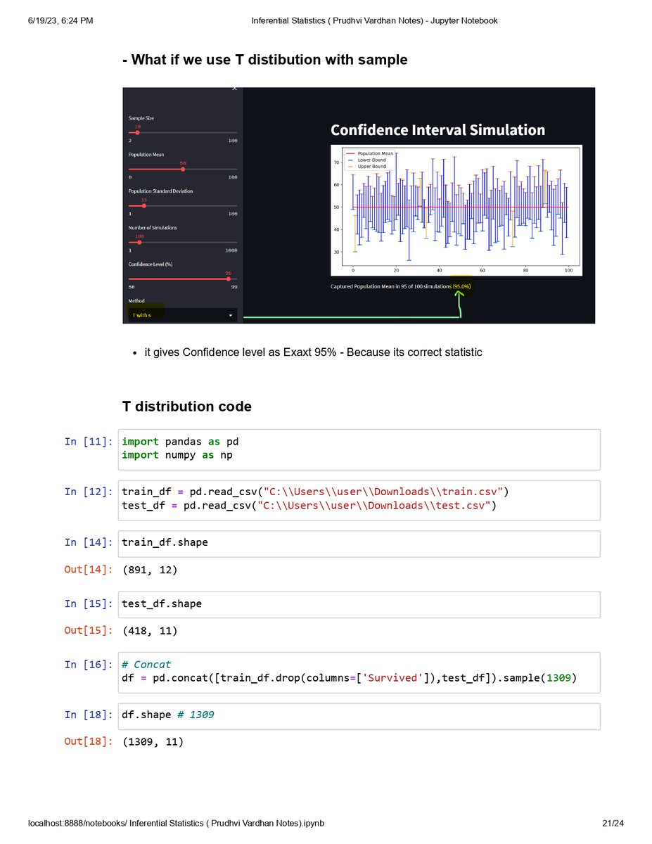 Inferential Statistics in #DataScience 📊 It is a branch of #statistics ...