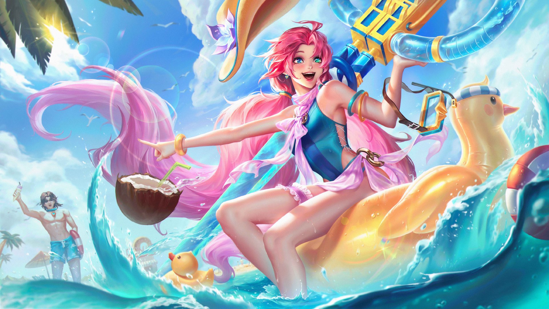 Pool Party Skins Wallpaper