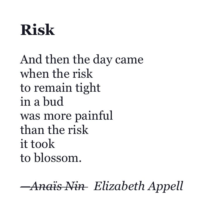 Poem About Risk