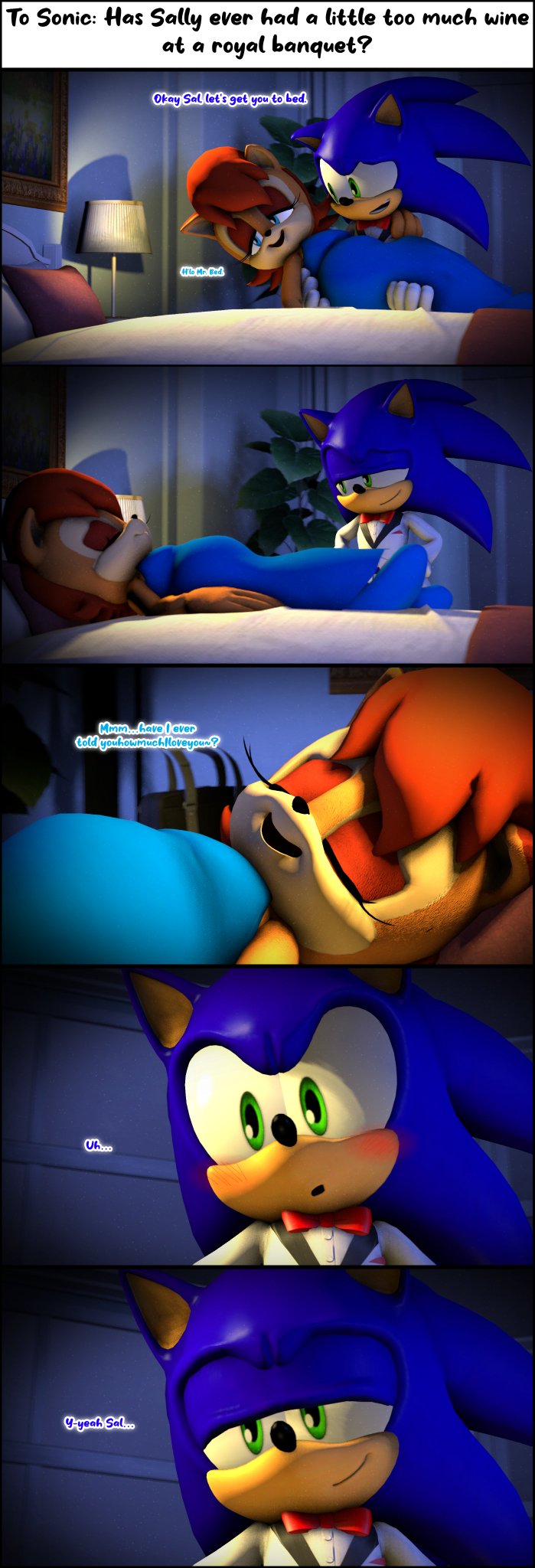 Sonic And Sally Having It In Bed