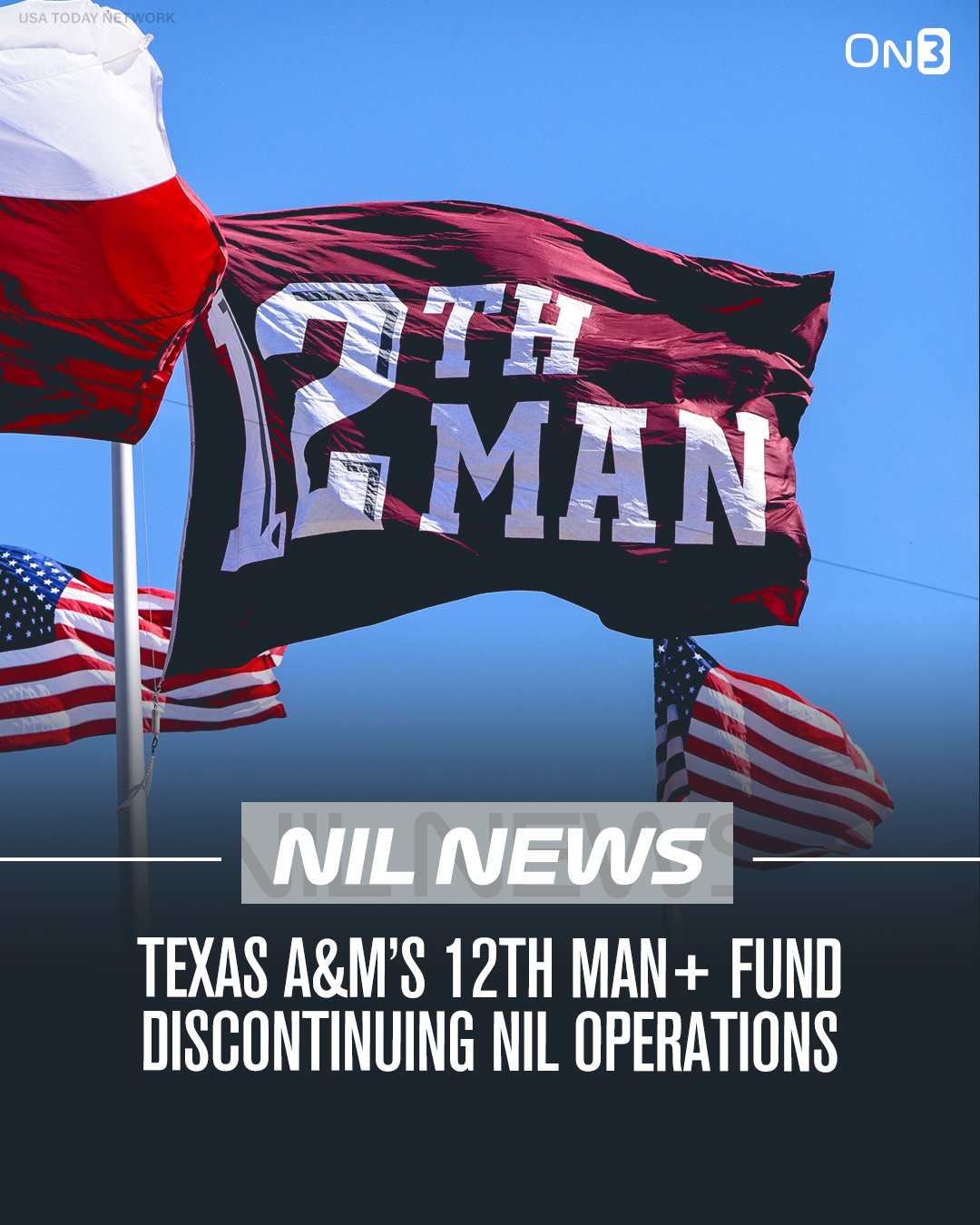 12th Man American Flag