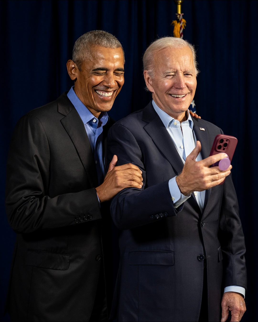 Obama Biden Laughing