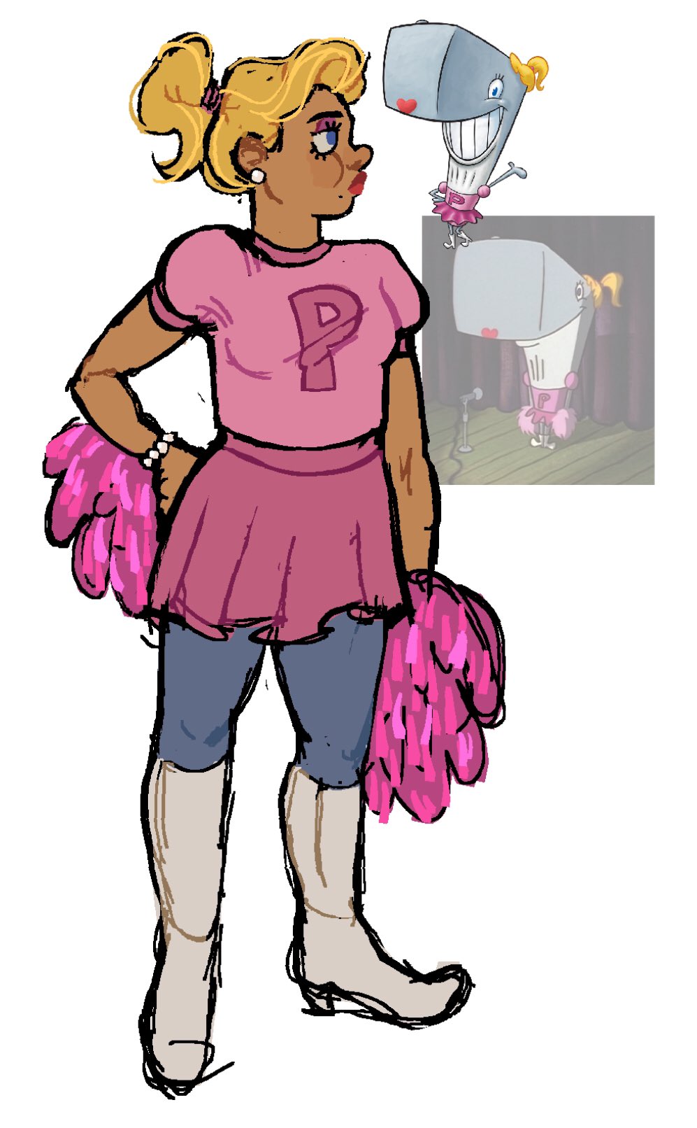 Spongebob And Sandy As Humans