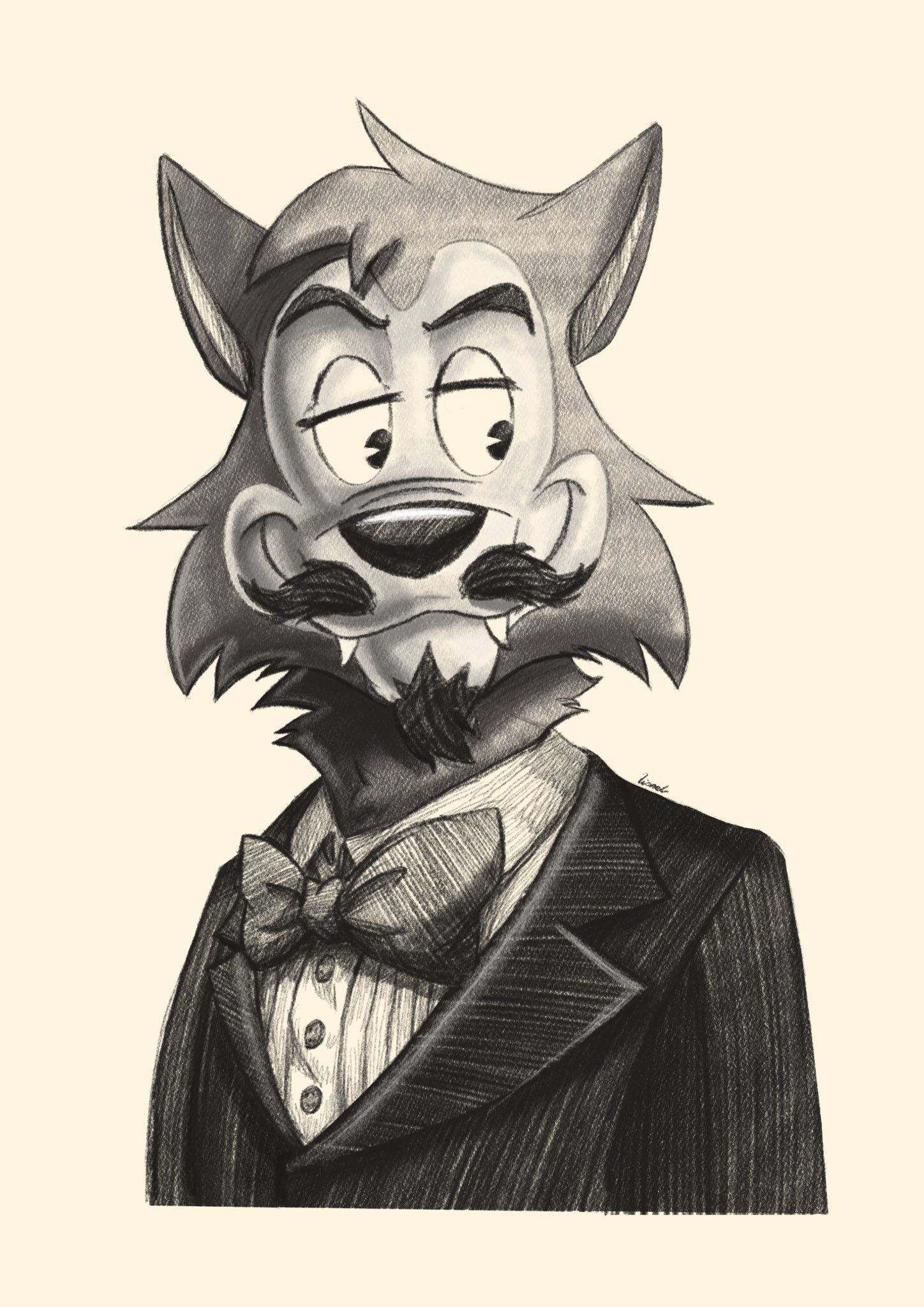 Angry Wolf Pack Drawing