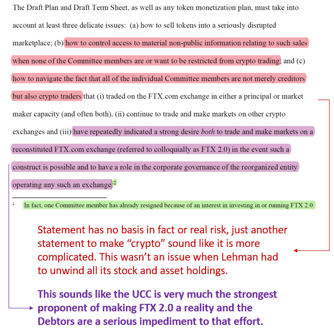 1/13 FTX Docket: Debtor Responds to UCC TL;DR: I read it, you shouldn't ...
