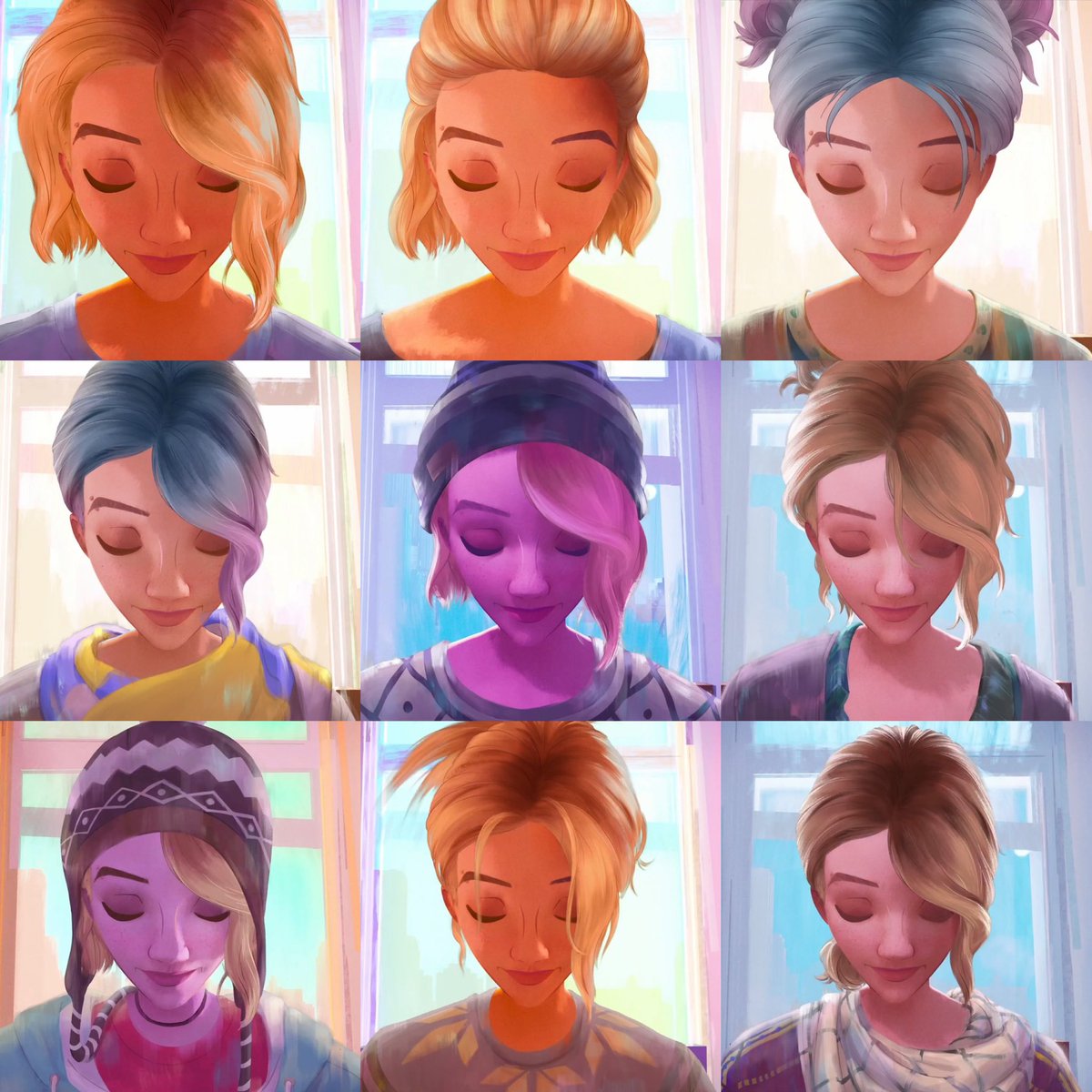 all the outfits of gwen in the prologue of “across the spiderverse” — a ...