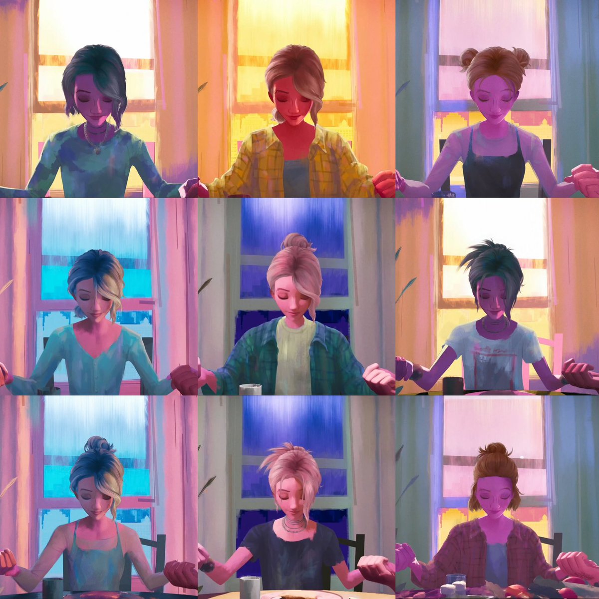 all the outfits of gwen in the prologue of “across the spiderverse” — a ...