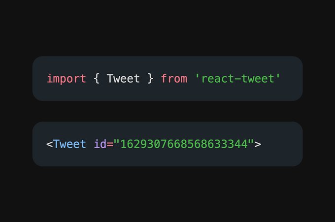 Add Tweets to Your React App using react-tweet Add Tweets to Your React App using react-tweet