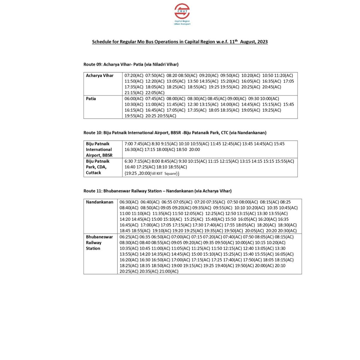 📢 Notice With the addition of 3 new routes, the Mo Bus time schedule ...