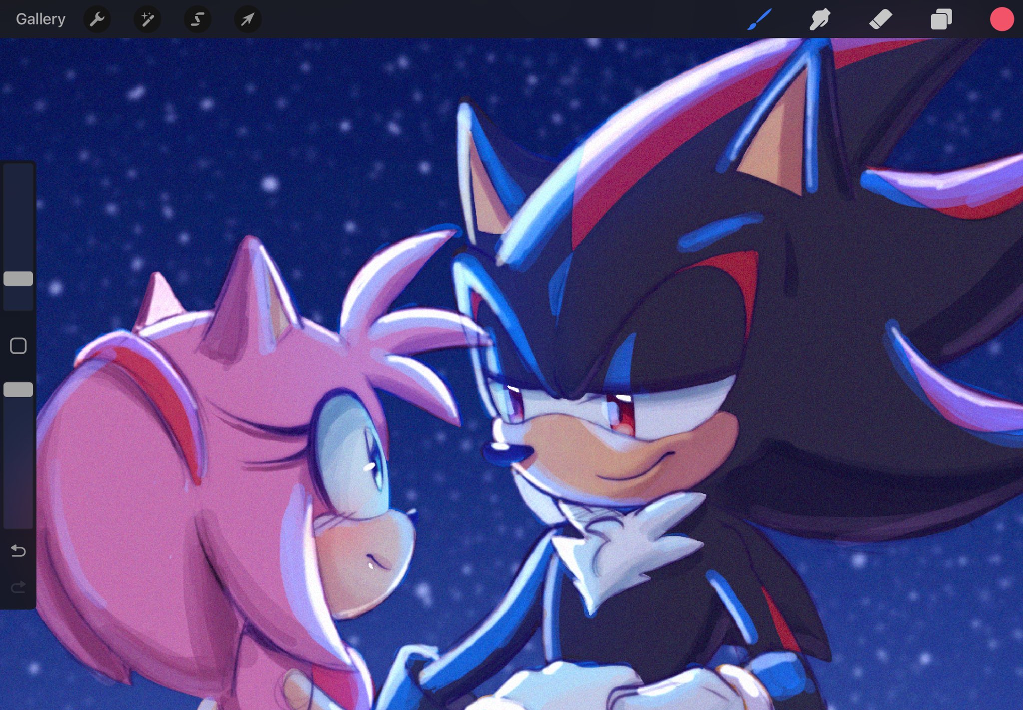 Amy Rose And Shadow Sonic X