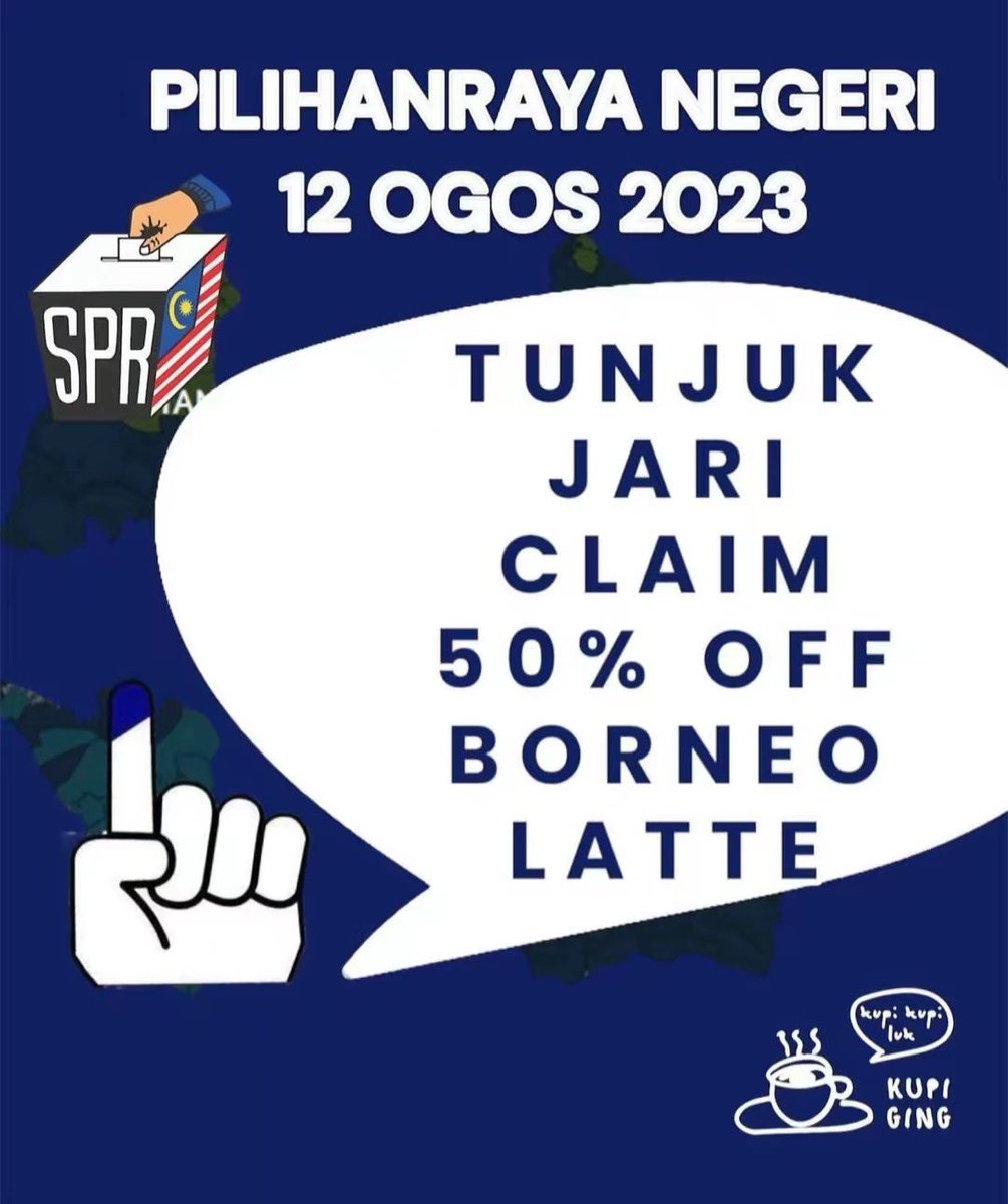 Jom share promosi sempena PRN 2023. Rugilah siapa tak claim lepas ...