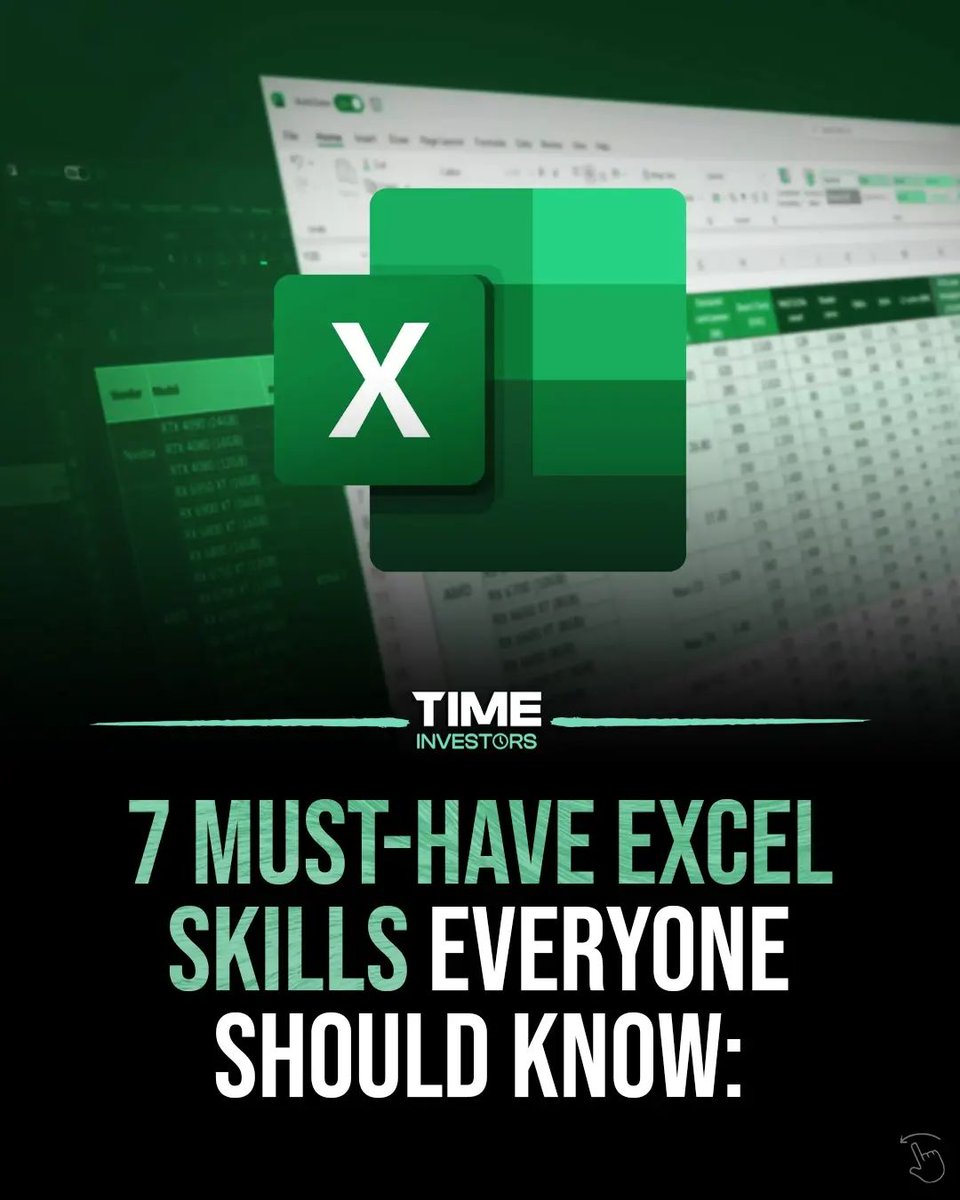 7 Must have Excel skills that everyone must know: - Thread from Mind ...